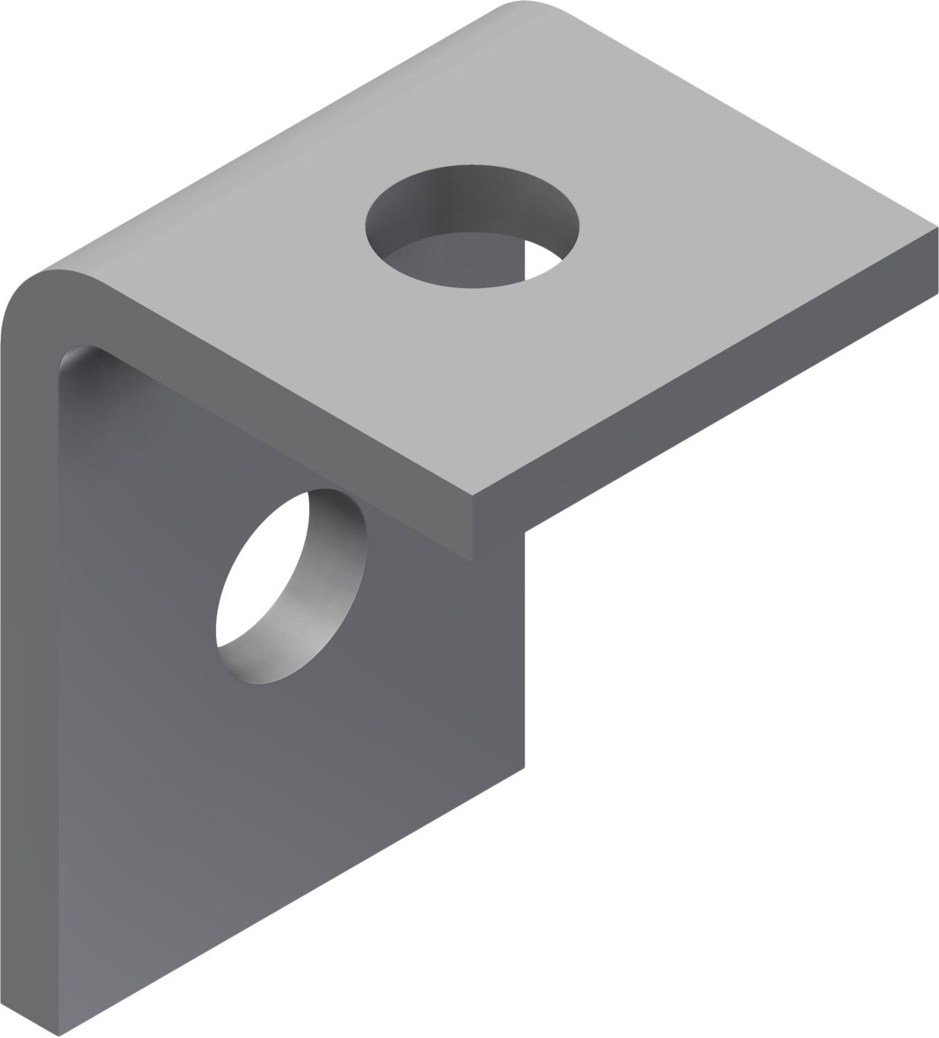 1 HOLE 1 HOLE RIGHT ANGLE BRACKET Stainless Steel | Strut Channels Direct